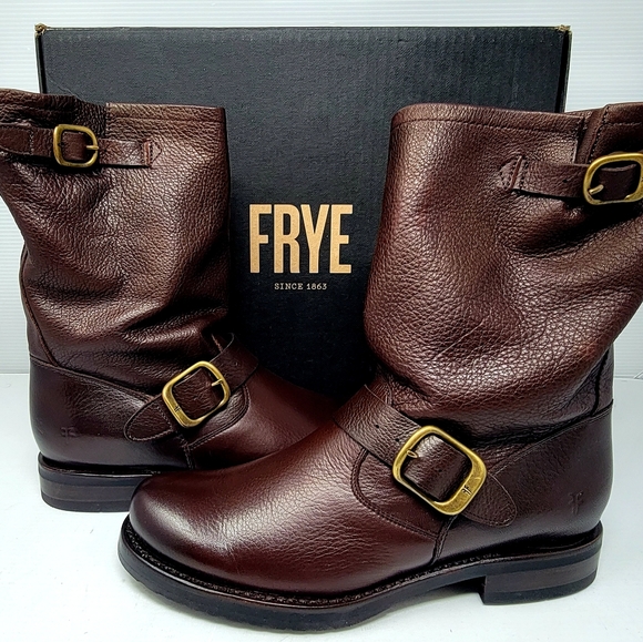 Frye | Shoes | Frye Womens Veronica Short Boot Dark Brown Soft Vintage ...
